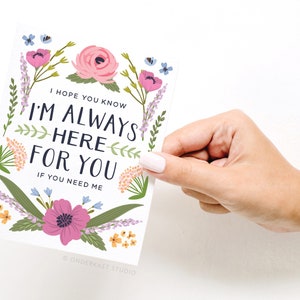 I’m Always Here for You Greeting Card – GRT0443 - Etsy