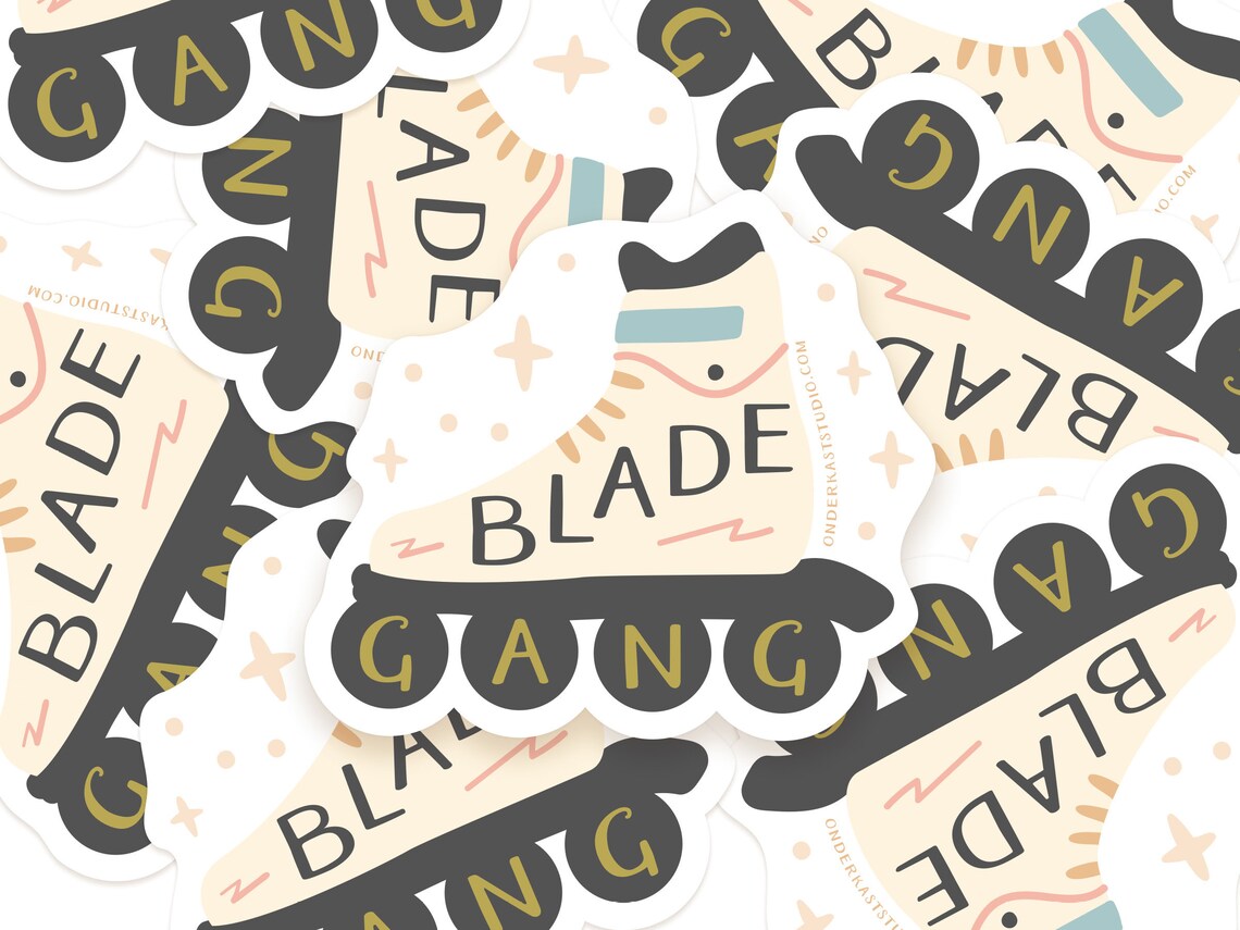 Blade Gang Roller Blades Vinyl Die Cut Sticker - Etsy