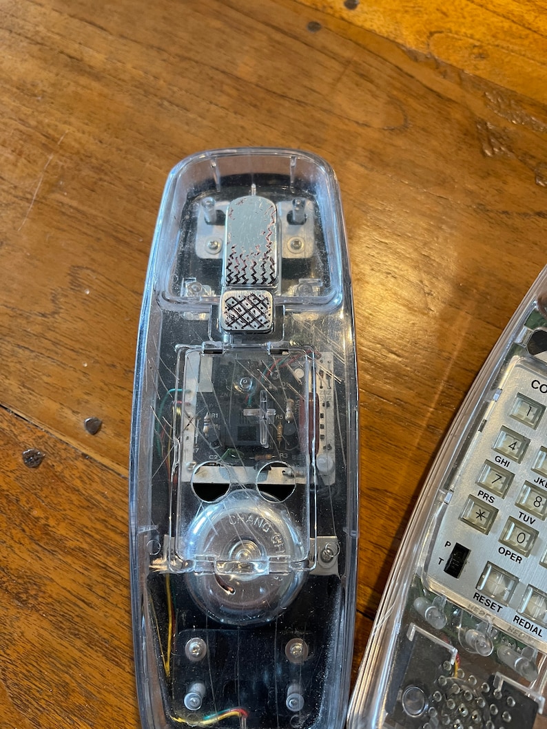 Vintage Conair Clear Landline Phone: 90s Retro Decor - Etsy