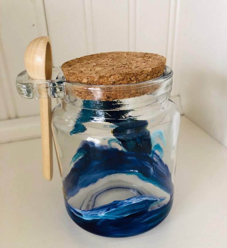 Hand Painted Mermaid Bath Salt Jar - Etsy