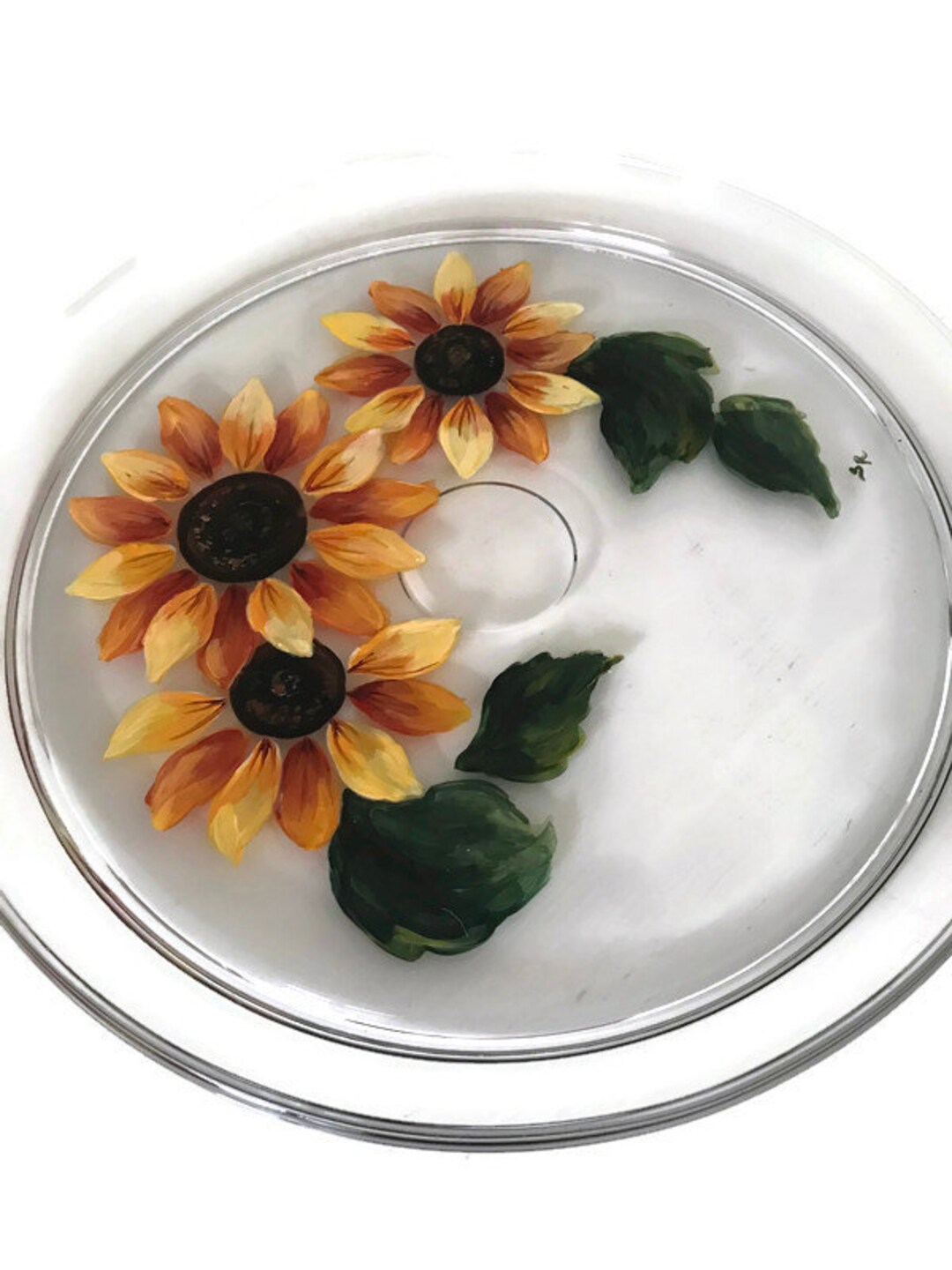 Sunflower Platter. Hand Painted Sunflowers - Etsy