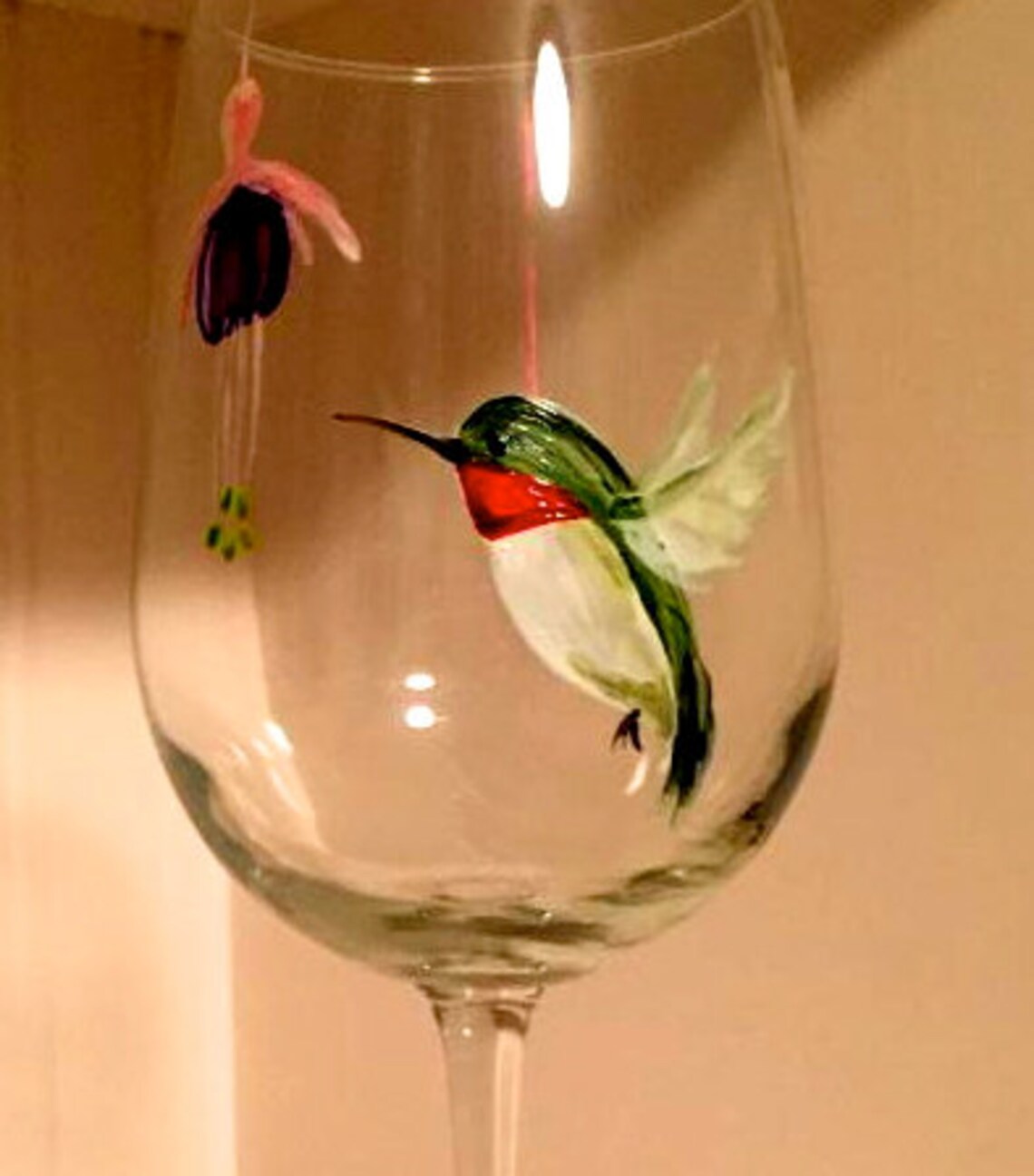 Hummingbird Wine Glass, Perfect Gift for Wine Lovers or Bird Lovers - Etsy
