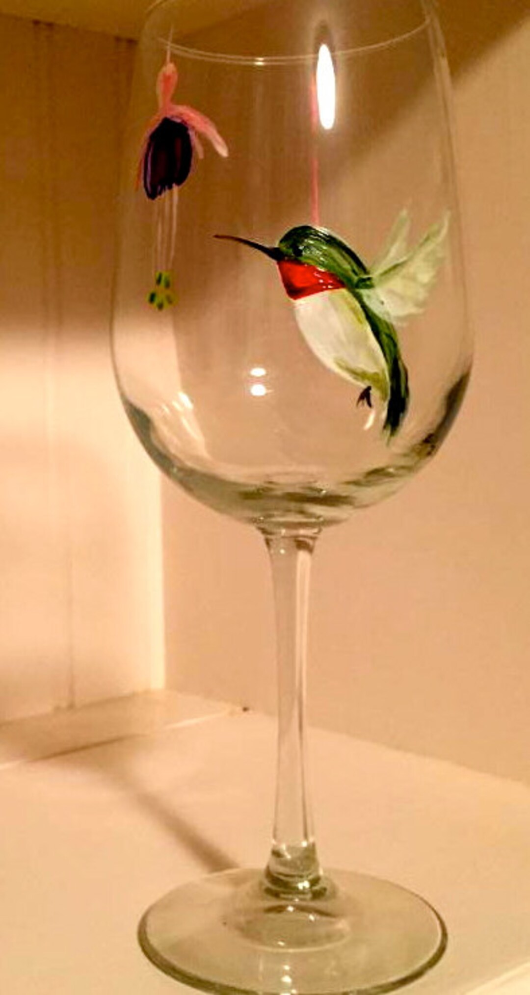 Hummingbird Wine Glass, Perfect Gift for Wine Lovers or Bird Lovers - Etsy