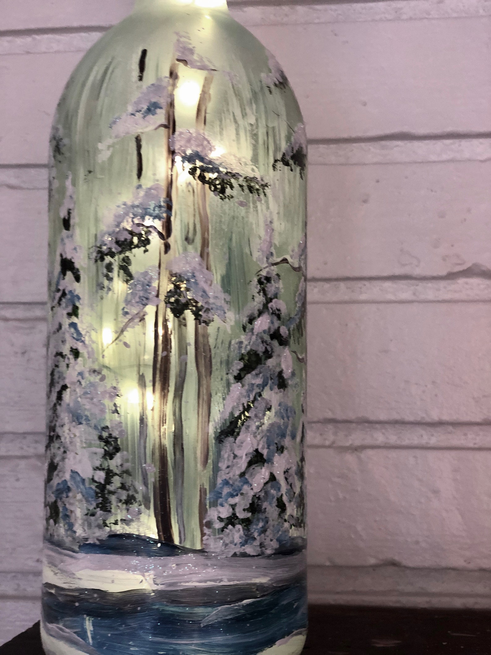 Lighted Moose Wine Bottle, Hand Painted - Etsy