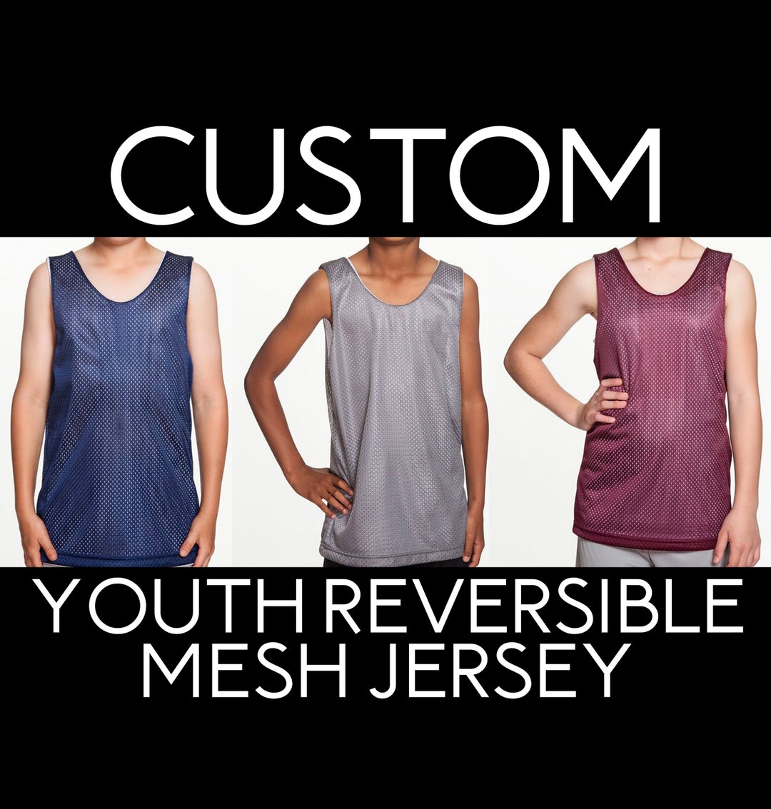 Custom Youth Reversible Mesh Jersey With Free Matching Headband ...