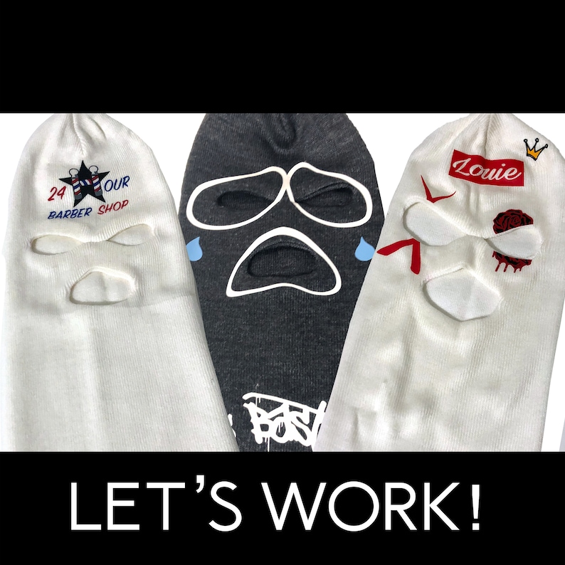 Custom Ski Mask Design Your Own Mask Multiple Color - Etsy