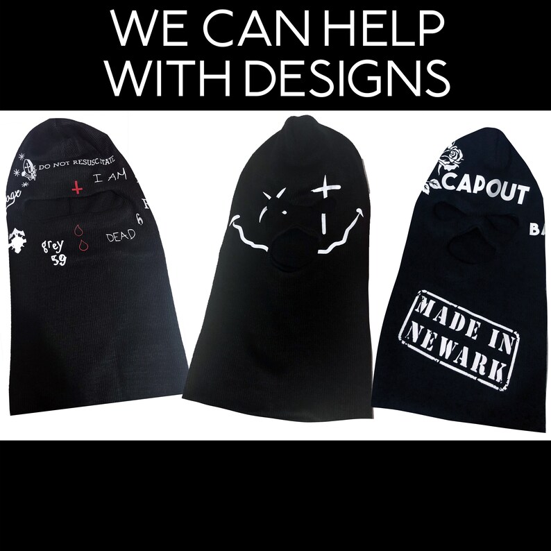 Custom Ski Mask Design Your Own Mask Multiple Color - Etsy