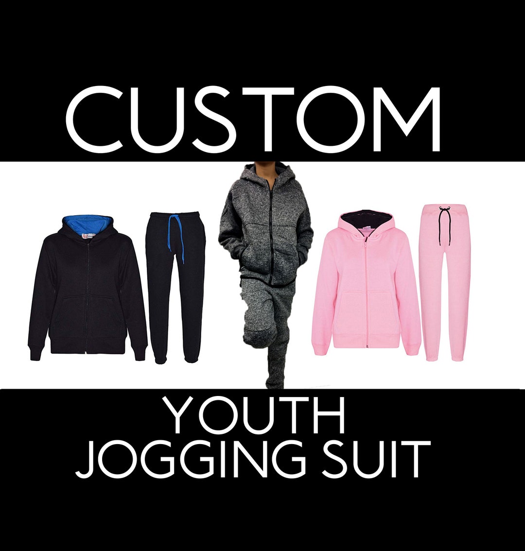 Custom Youth Jogging Suits With Free Matching Shirt and Beanie- Direct ...