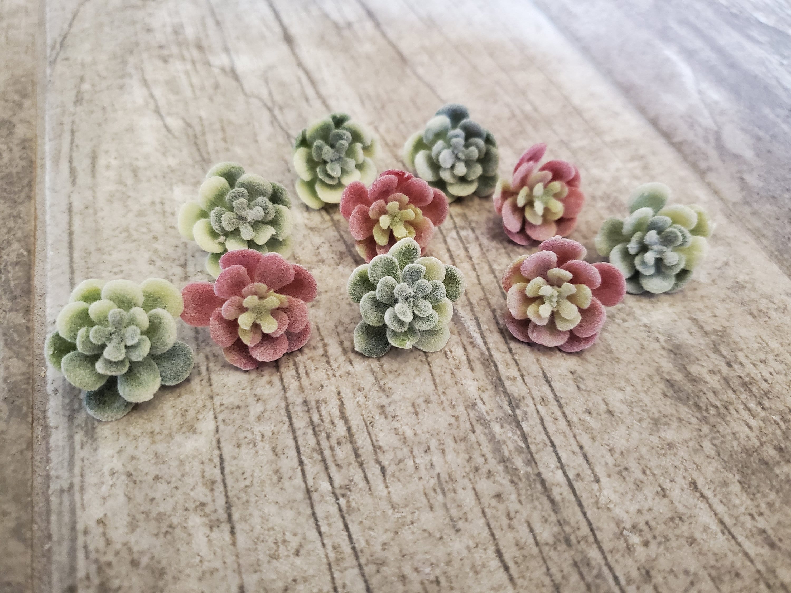 Mini Faux Succulents / DIY Craft Supplies / Baby Shower Favors ...