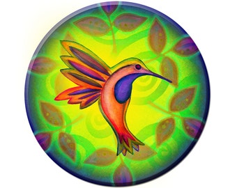 Hummingbird plate | Etsy