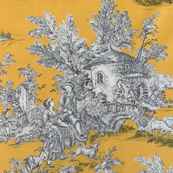 Toile Fabric by the Yard - Etsy