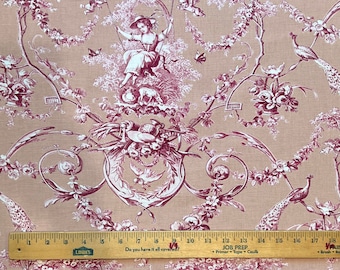 Romantic Pink Rococo Fabric Pink Rococo Harvest by Peacoquettedesigns ...