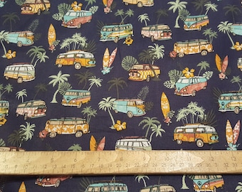 Vw Bus Fabric by the Yard - Etsy