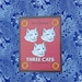 3 Cats Indigo Floral Shweshwe Fabric From South Africa Sold by the HALF ...