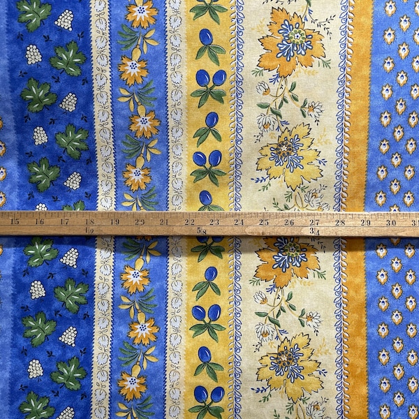 Yellow Blue Fabric - Etsy