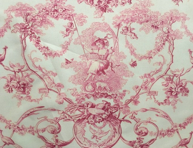 Pink Toile Fabric