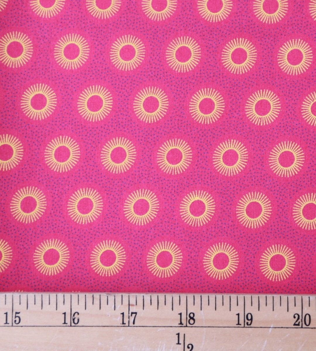 Da Gama 3 Cats Hot Pink Sun Pattern Shweshwe Fabric From South Africa ...