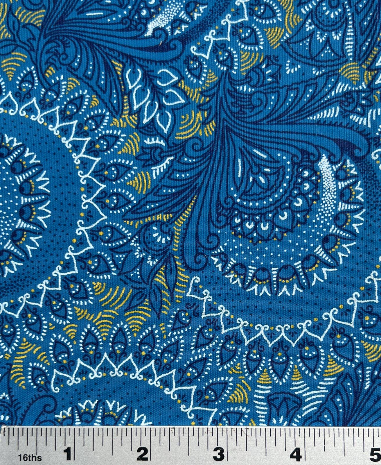 Three Cats Shweshwe Fabric From South Africa | Golden Yellow, Navy, and ...