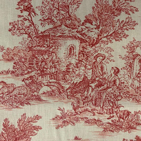 Red Toile Paper - Etsy