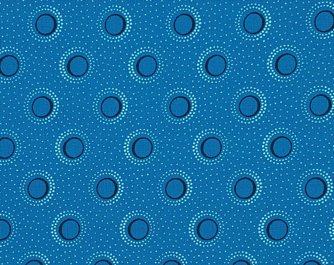 3 Cats Wave Pattern in Blue Shweshwe Fabric From South Africa Priced by ...