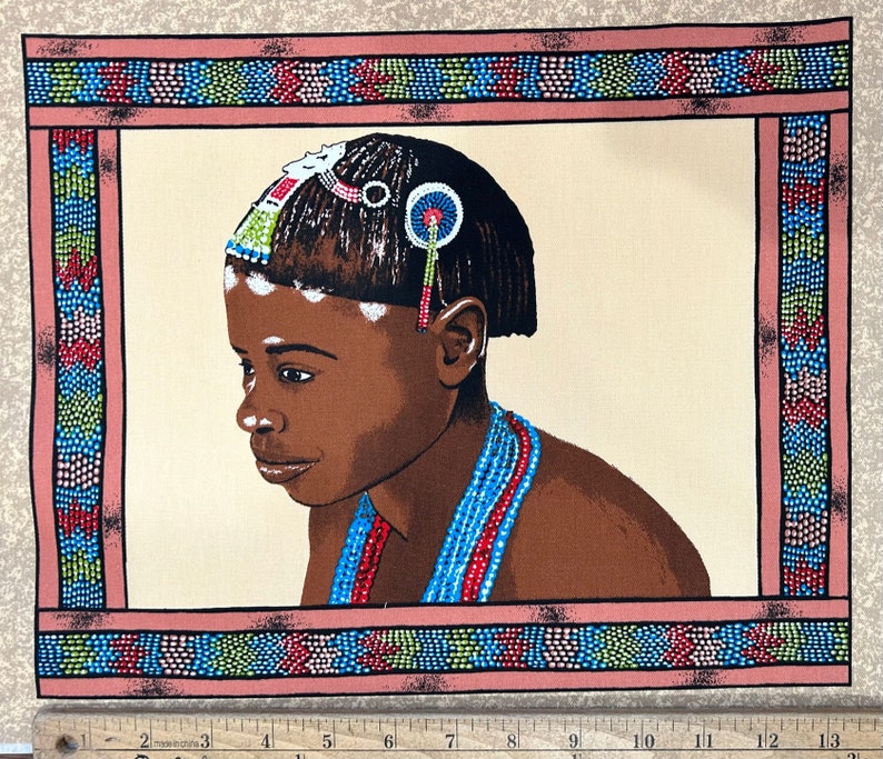 Set of 8 African Lady Panels by Da Gama Textiles, South Africa for ...