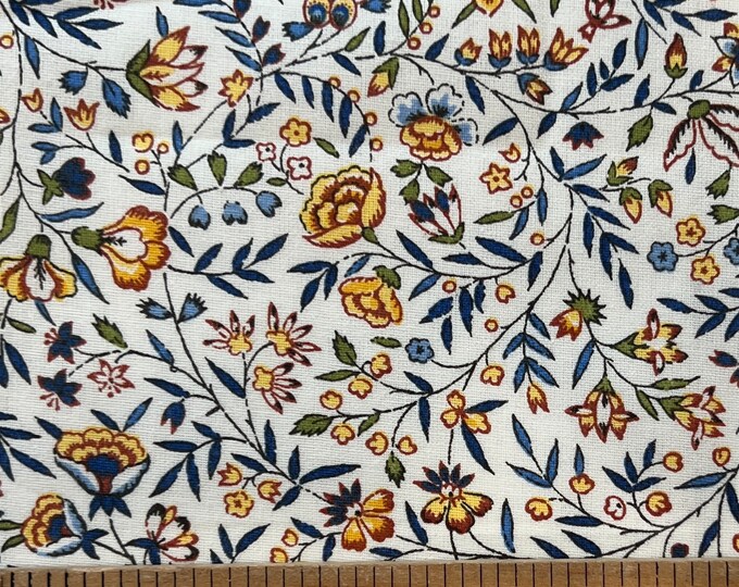 French Provence Yellow Lavender Stripe Fabric 63 Wide Priced by the ...