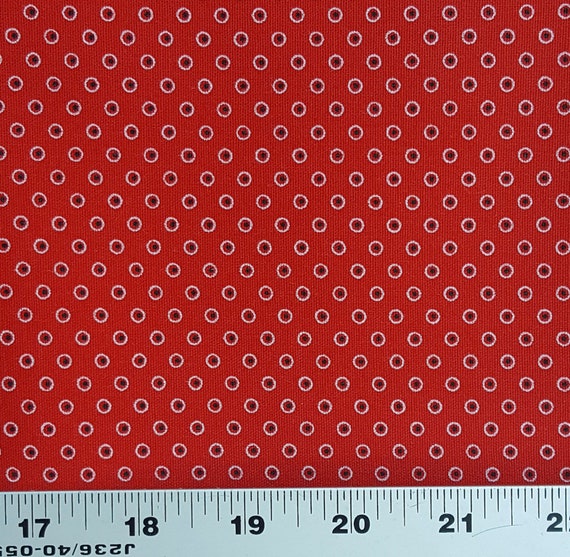 3 Cats Red and Black Shweshwe Small Circle Fabric From South | Etsy