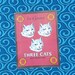 3 Cats Wave Pattern in Blue Shweshwe Fabric From South Africa Priced by ...