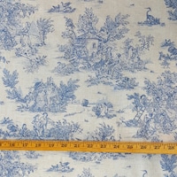 Blue Toile Fabric - Etsy