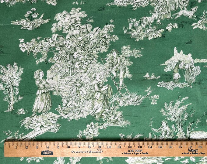 French Tan Pastoral Toile Fabric 71 Wide, Priced by the HALF Yard - Etsy