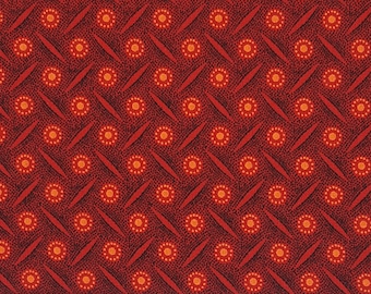 3 Cats Red and Black Shweshwe Circle Fabric From South Africa - Etsy