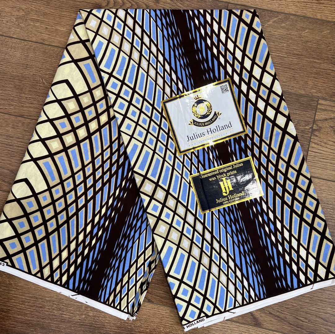 Mesh Pattern Dutch Wax Cotton Fabric by Julius Holland Sold by Yard or ...