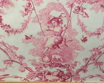 Romantic Pink Rococo Fabric Pink Rococo Harvest by Peacoquettedesigns ...