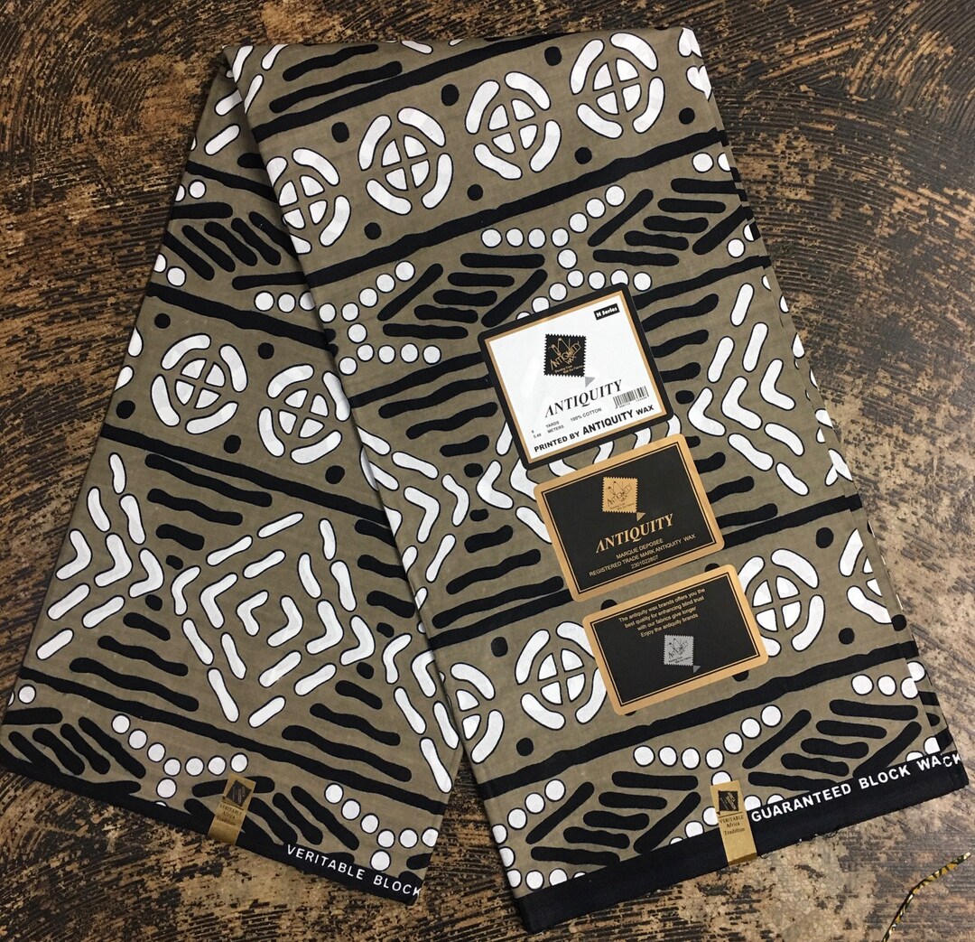 African Multicolored Abstract Design Printed Cotton Fabric Sold by the ...