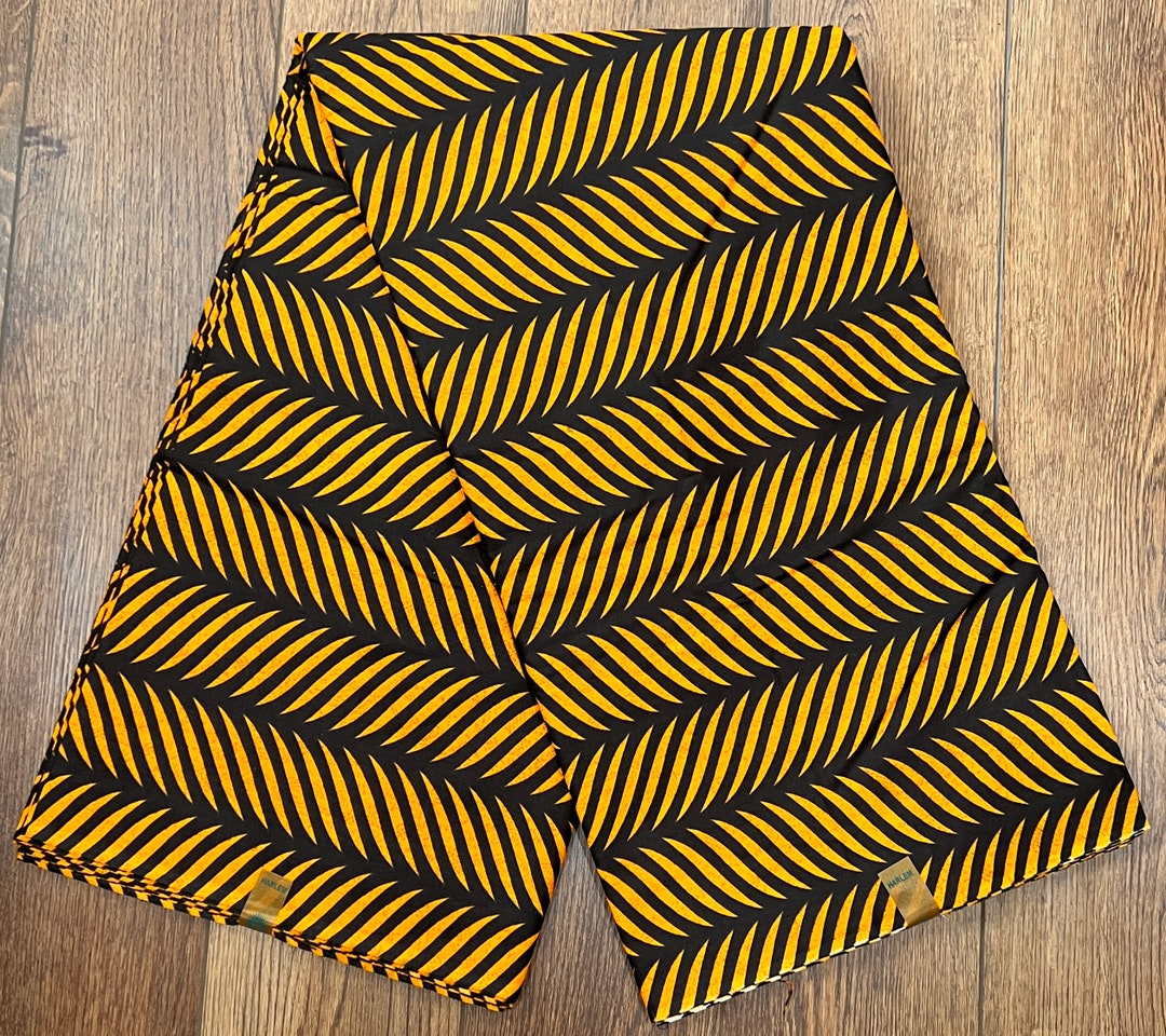Tiger Stripe African Print Fabric | 100% Cotton | Sold by the Yard ...
