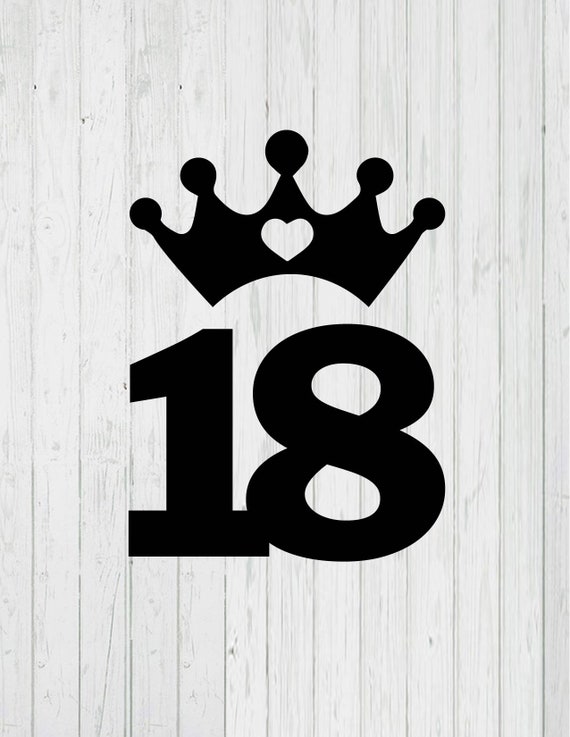 18 Crown Cut File Template Png Svg Dxf Ai Layered Files | Etsy