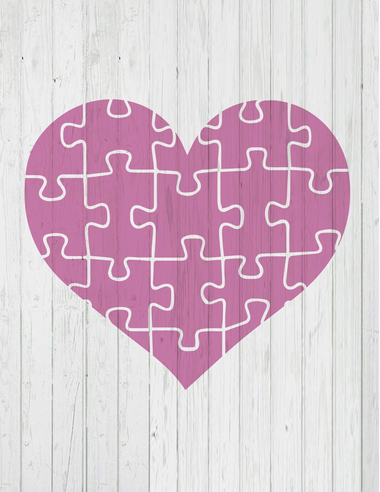 Heart Puzzle Cut File Template Png Svg Dxf Ai Files | Etsy Canada
