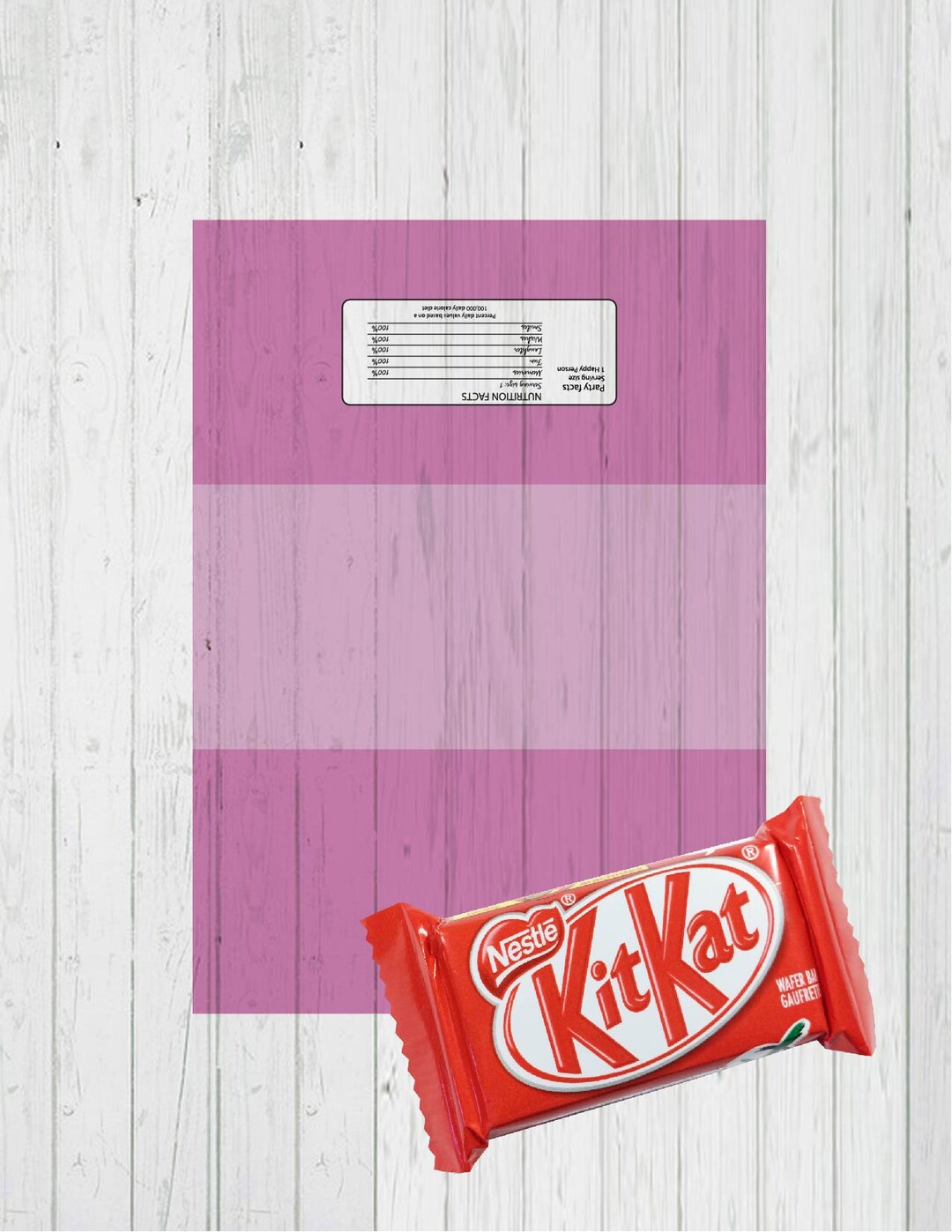 Kit Kat WRAPPER templates png svg dxf ai files - Etsy Portugal
