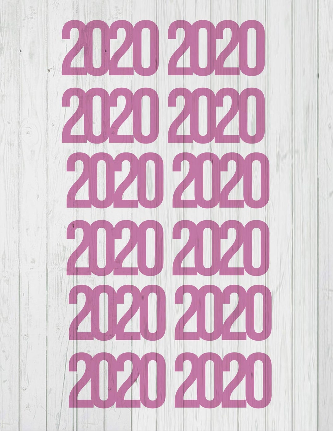 2020 Cupcake Topper Cut File Template Png Svg Dxf Ai Files - Etsy