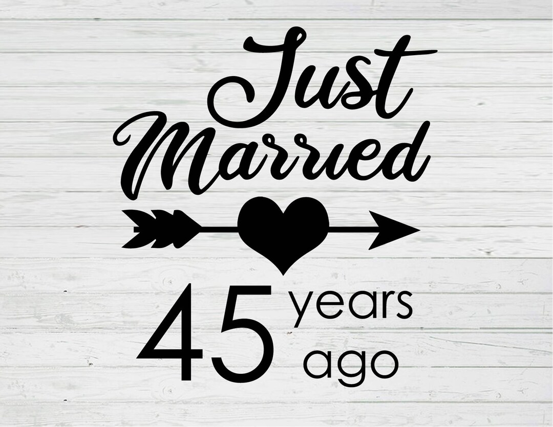 45 Years Ago Cut File Template Png Svg Dxf Ai Layered Files - Etsy UK