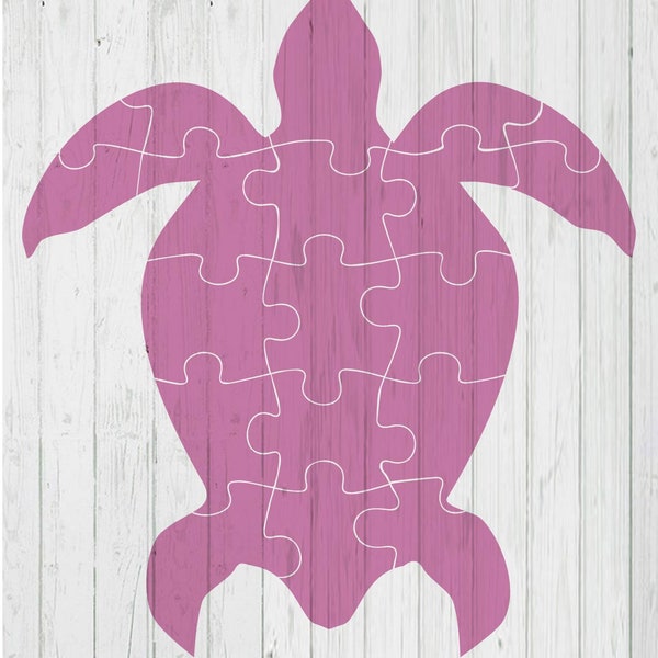 Turtle Puzzle - Etsy