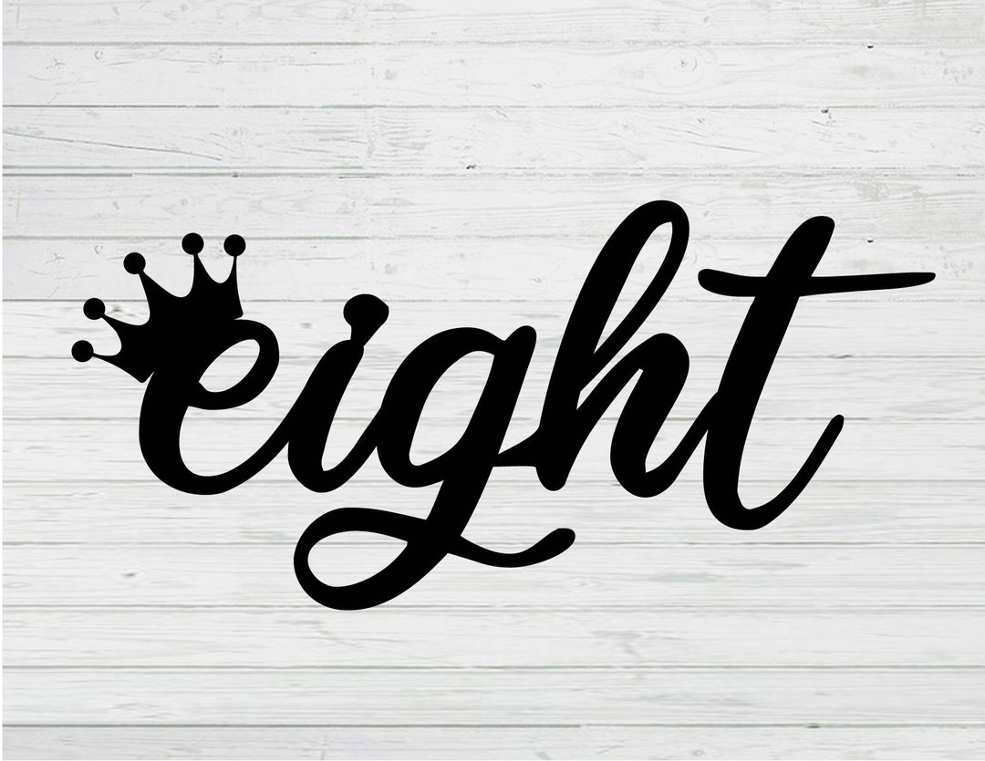 Eight Crown Cut File Template Png Svg Dxf Ai Layered Files - Etsy