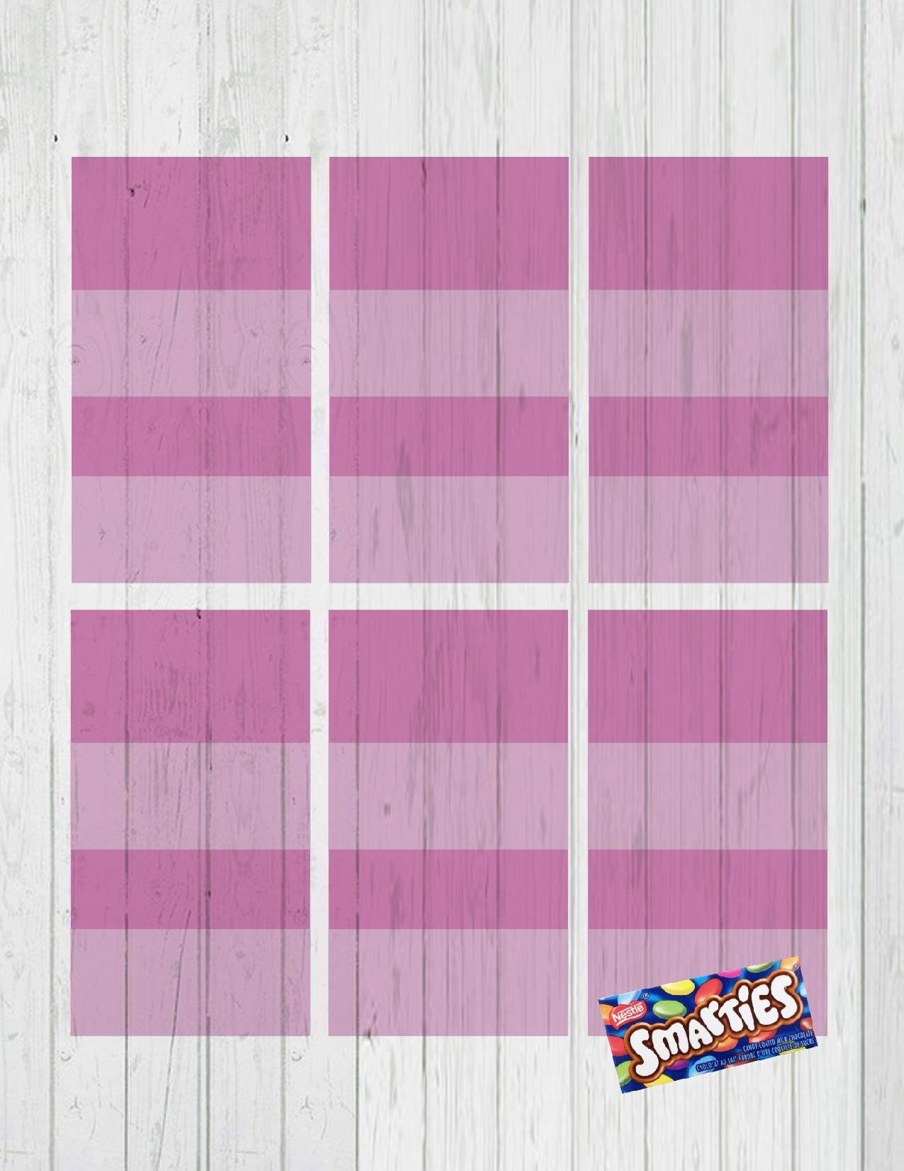 Smarties Box Template