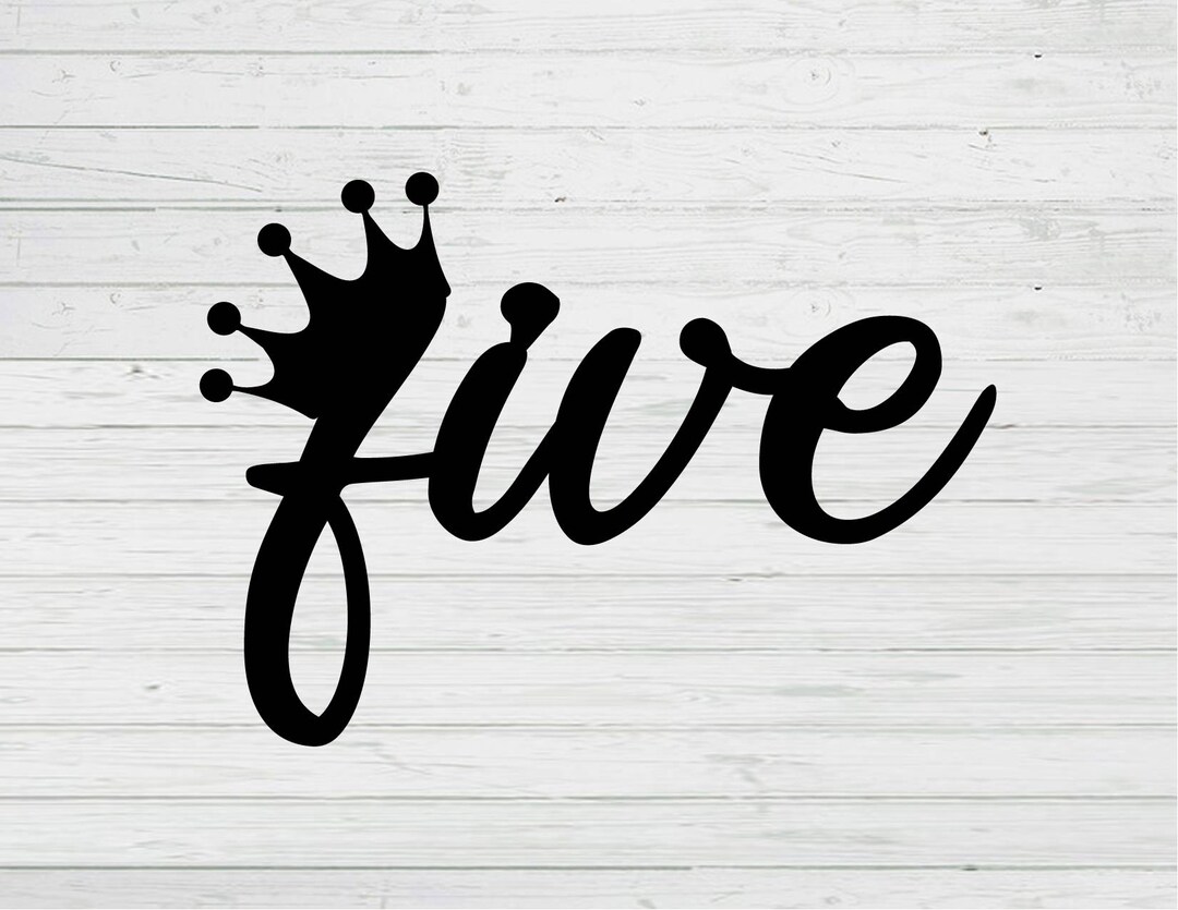 Five Crown Cut File Template Png Svg Dxf Ai Layered Files - Etsy Hong Kong