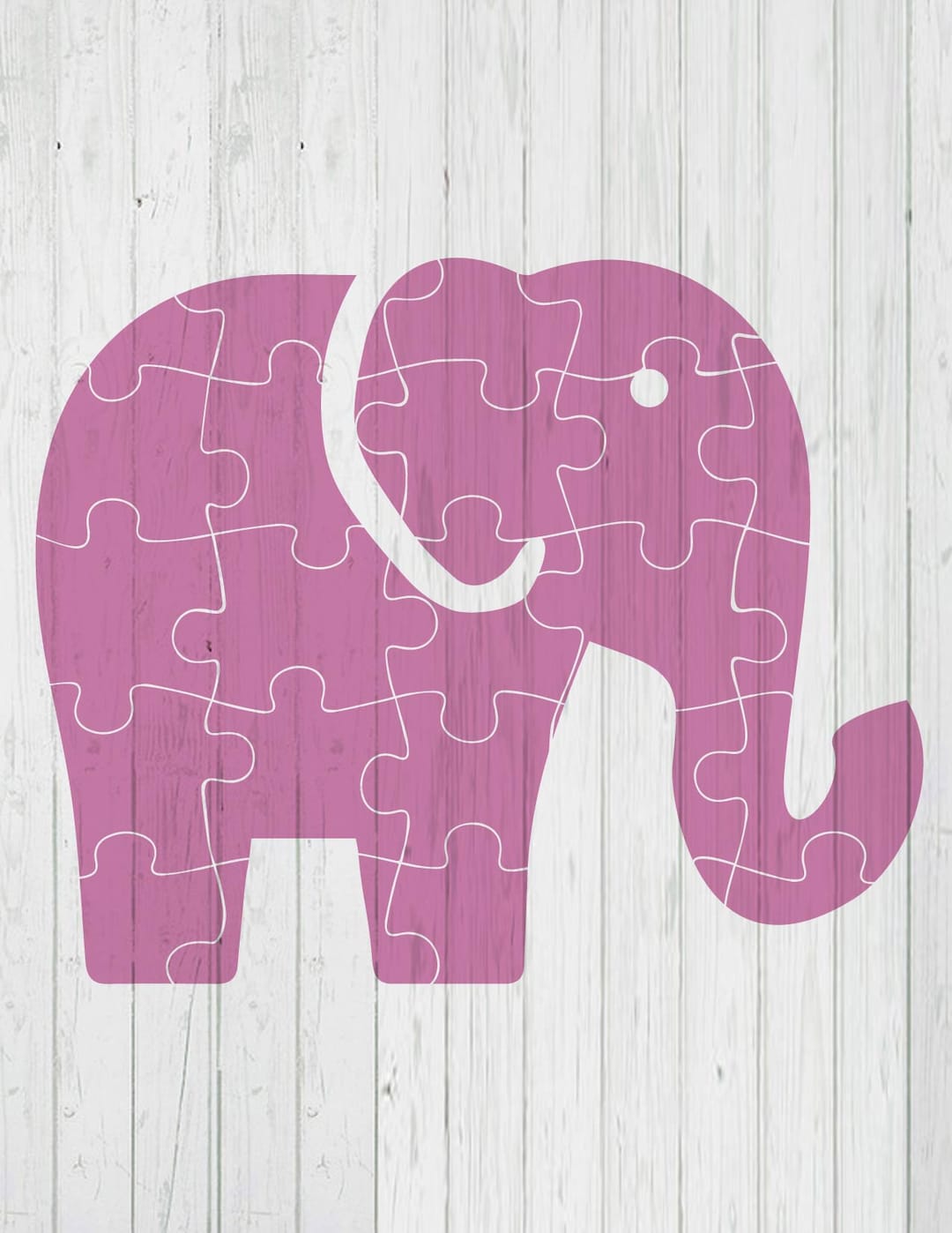 Elephant Puzzle Cut File Template Png Svg Dxf Ai Files - Etsy