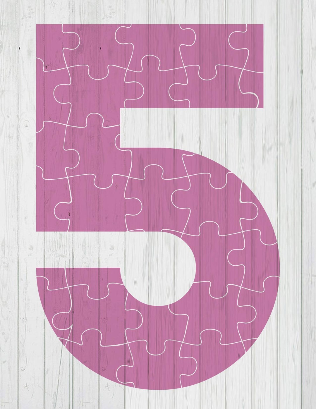 5 Puzzle Cut File Template Png Svg Dxf Ai Files - Etsy Canada