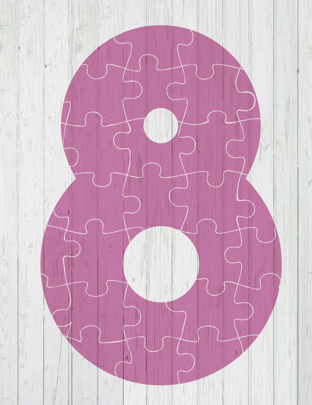 8 puzzle cut file template png svg dxf ai files - Etsy Portugal