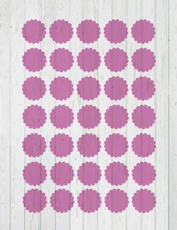 Scallop Circle Template