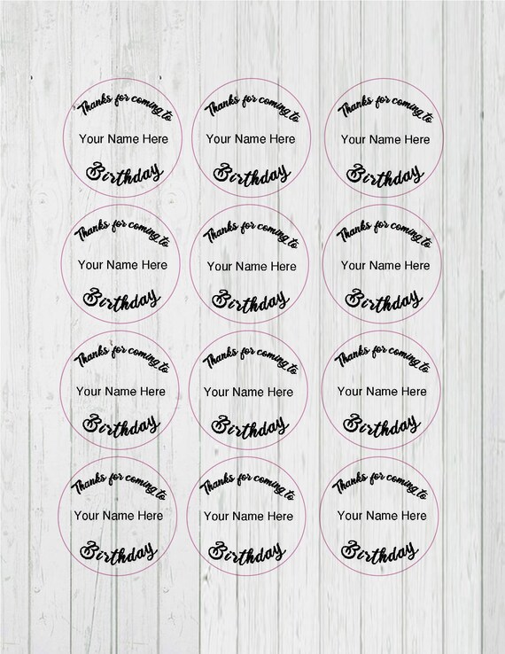 Customizable 2 inch sticker printable template cut file | Etsy