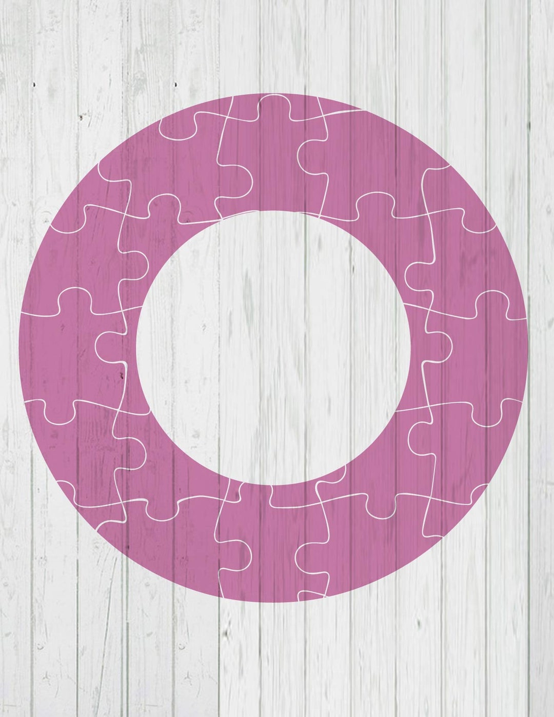 O Puzzle Cut File Template Png Svg Dxf Ai Files - Etsy Finland